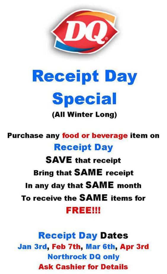 Northrock DQ Receipt Day