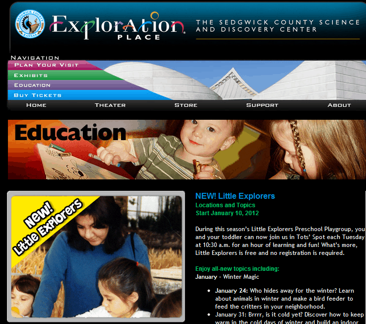Free Preschool Playgroup at Exploration Place