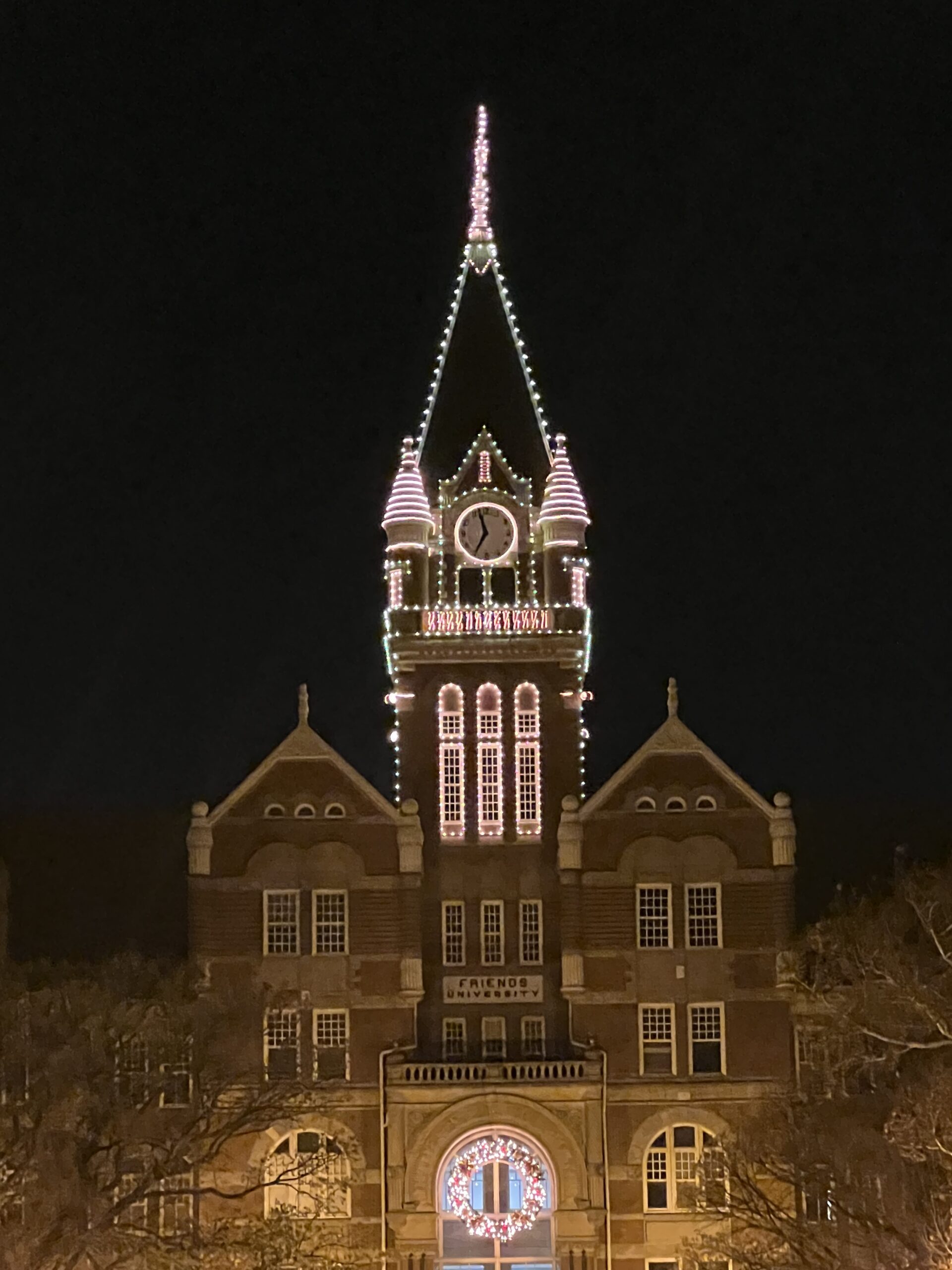 Friends University Christmas Clock Tower Lighting 2025 Event: FREE