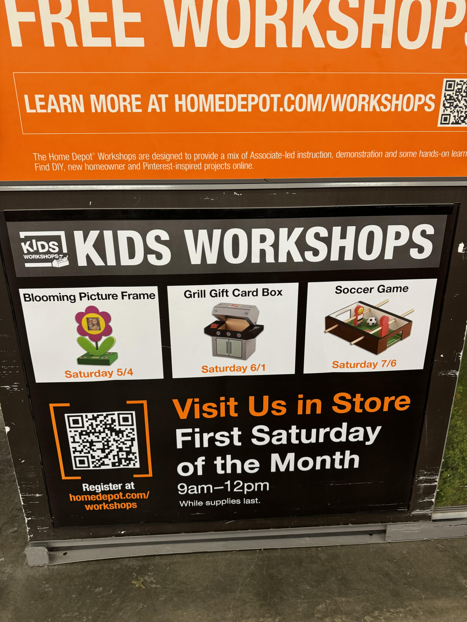 Home Depot Free Kids Workshops 2026 in Wichita