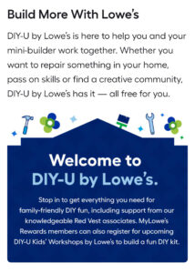 Lowe's Kids Free Workshops 2026: Family Activities in Wichita