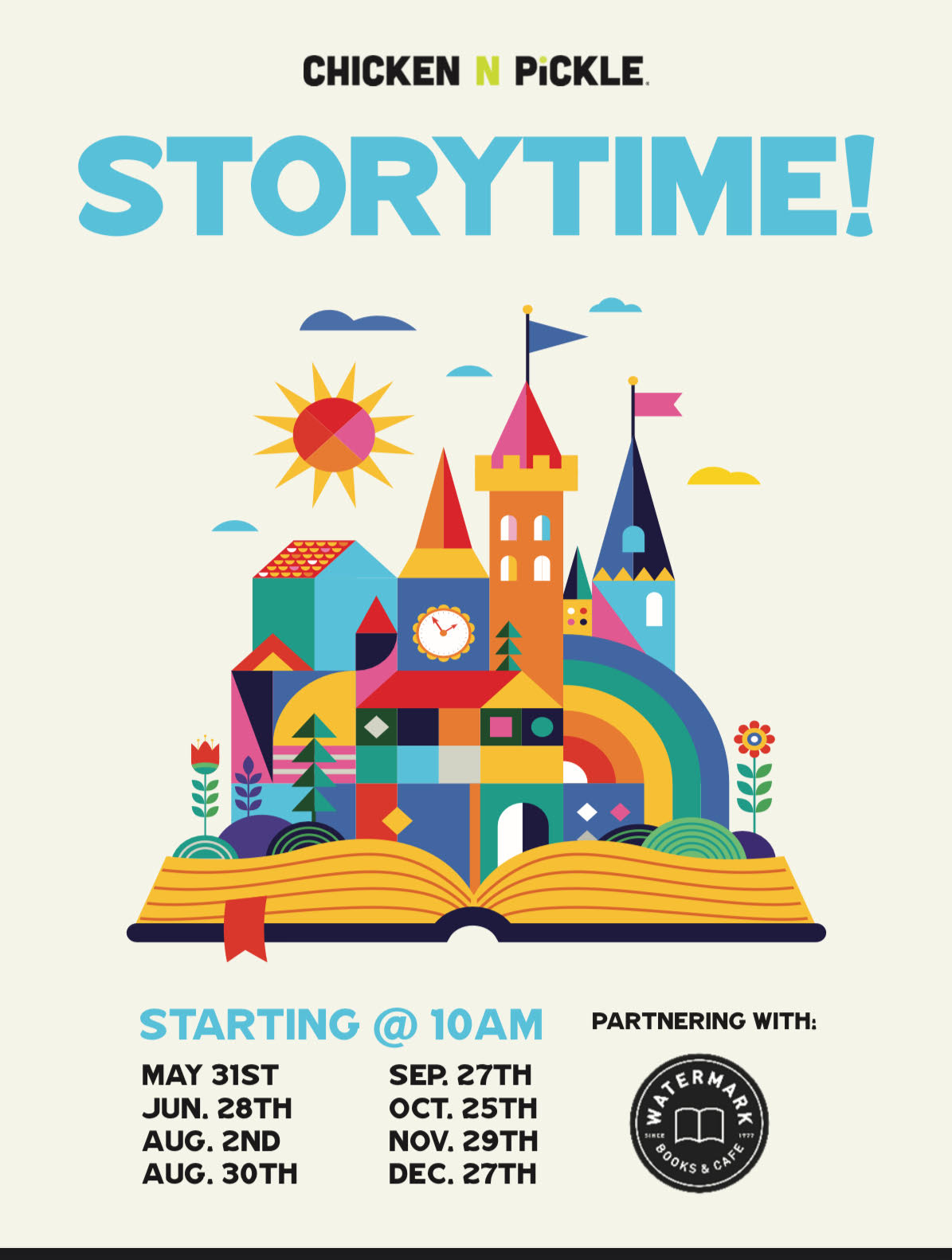 Chicken N Pickle Free Storytime: Last Saturday of the Month